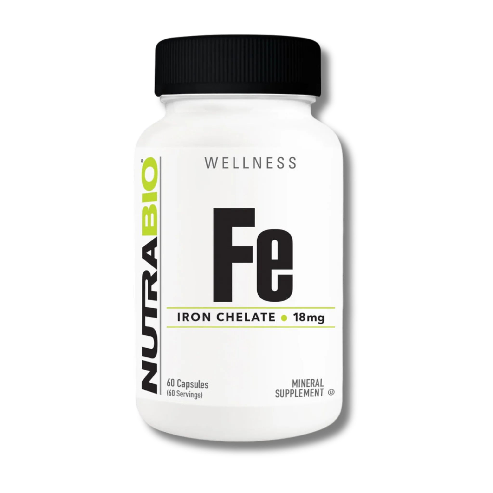 NutraBio Iron Chelate - 60 Capsules – Flex Nutrition
